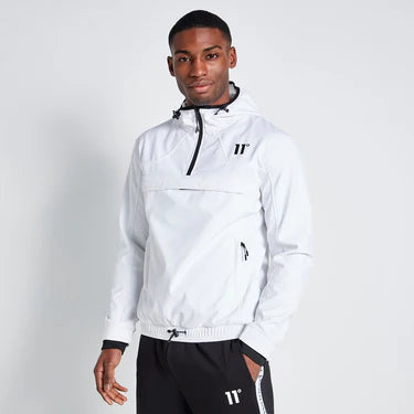 Soft Shell Over The Head Jacket - White / White – LondonShop Maroc