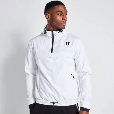 Soft Shell Over The Head Jacket - White / White – LondonShop Maroc