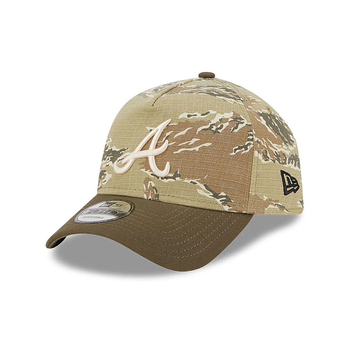 Atlanta Braves Two-Tone Tiger Camo Green 9FORTY A-Frame Adjustable Cap ...