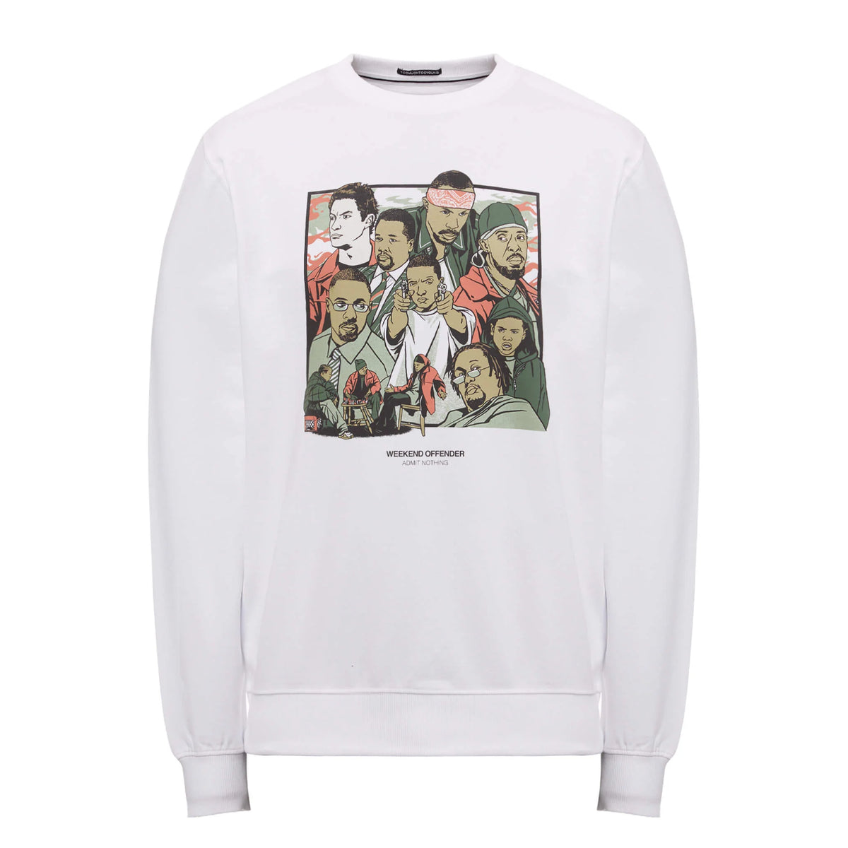 Weekend Offender Garrison Logo Regular Fit Pullover in White ...